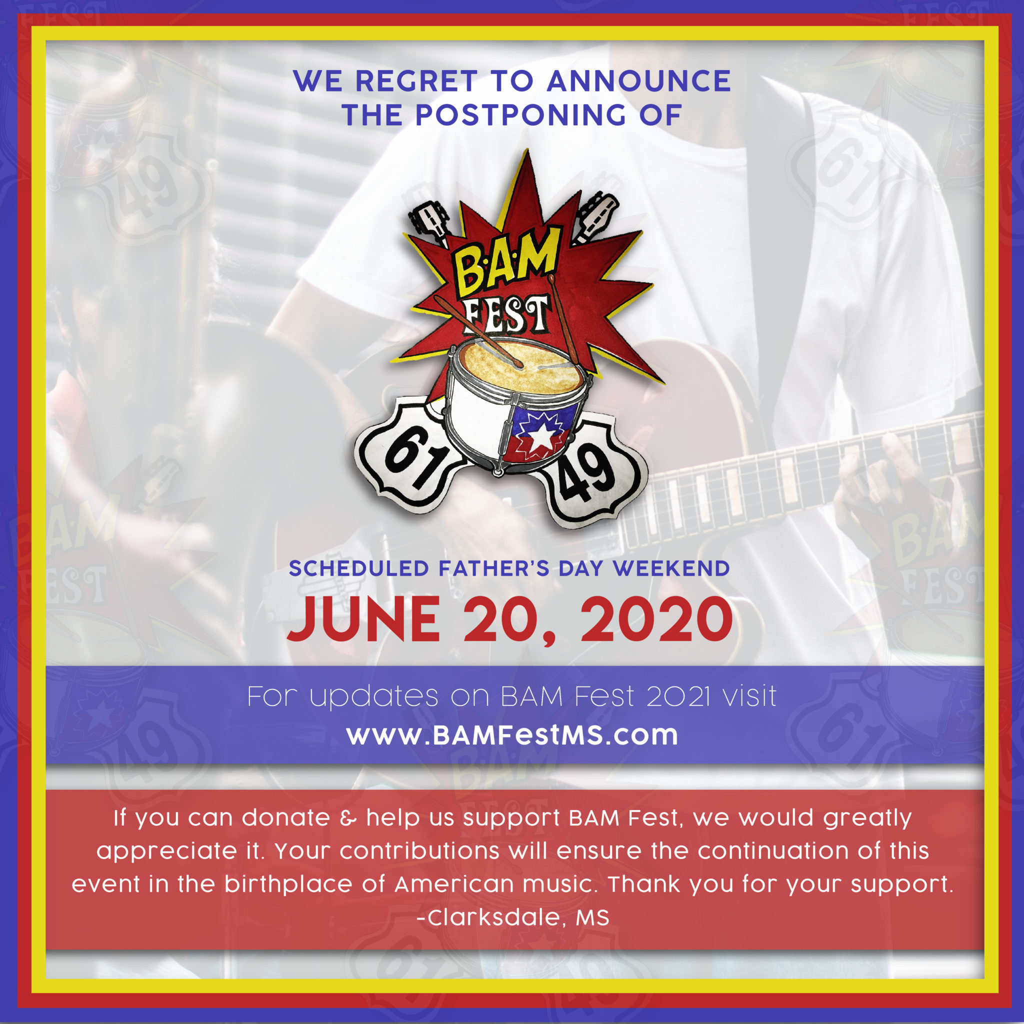 BAM Fest | Birthplace of American Music Festival - Clarksdale, Mississippi